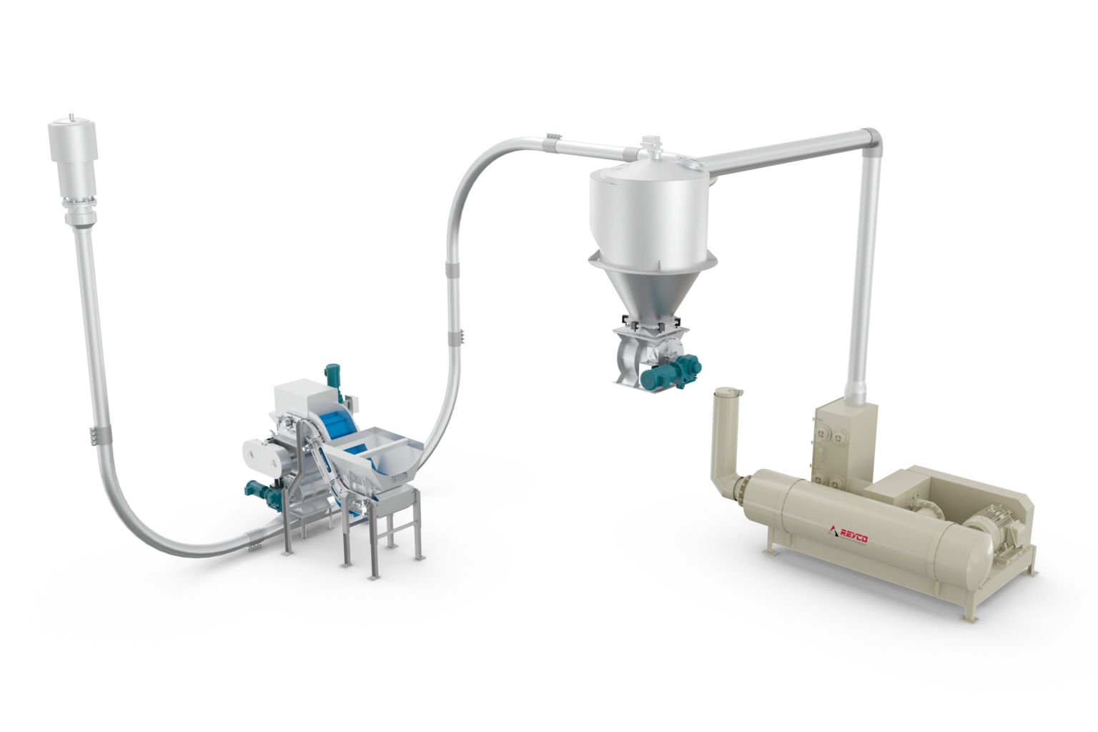 Negative Pressure Pneumatic Conveying System | Reyco Systems